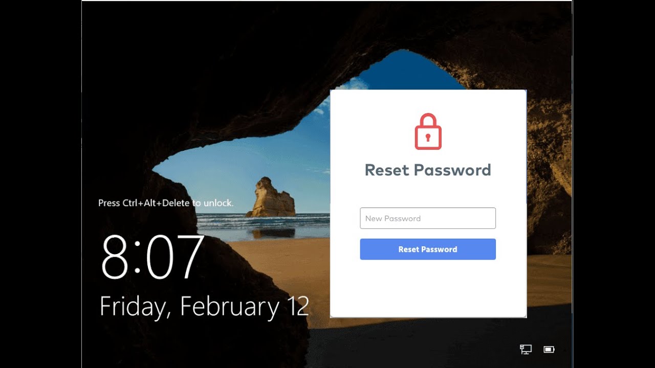 Reset or change profile password Windows 7/8/10 . - YouTube