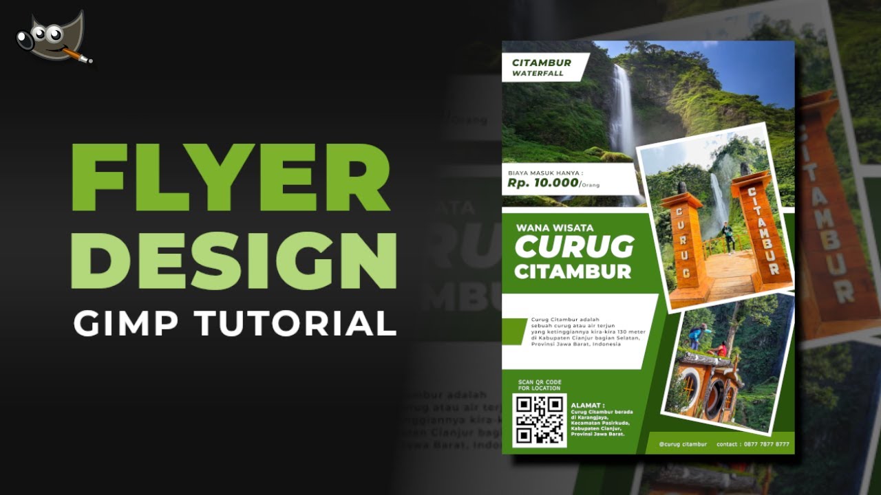 Membuat desain Flyer dengan mudah | GIMP Tutorial - YouTube