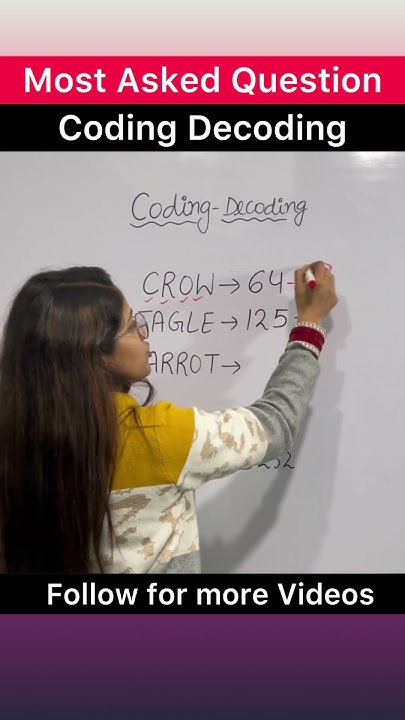 Coding Decoding Reasoning Trick Ssc Railway Banking Reasoningtrick Shorttrick Youtube