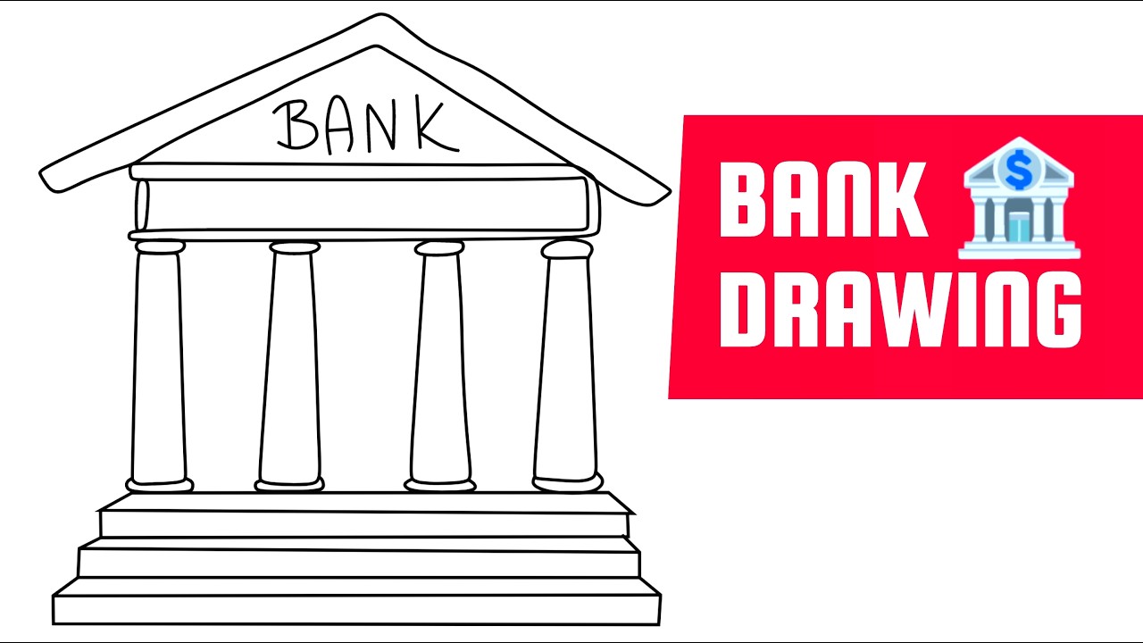Bank Drawing By Ashish Samrat, Creator, Drawing, Art, Craft, Exam, Kids ...