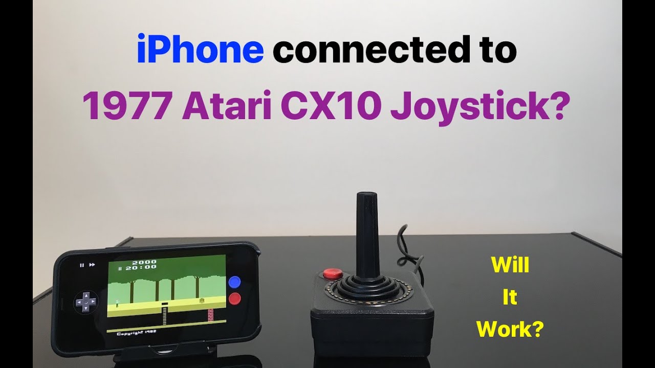 iPhone connected to 1977 Atari CX10 Joystick? WILL IT WORK? - YouTube