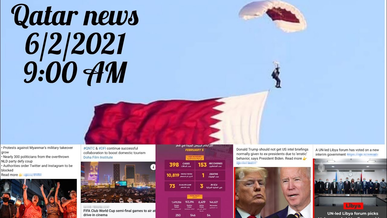 Qatar news today The 1st Qatar International Parachute Jumping ...