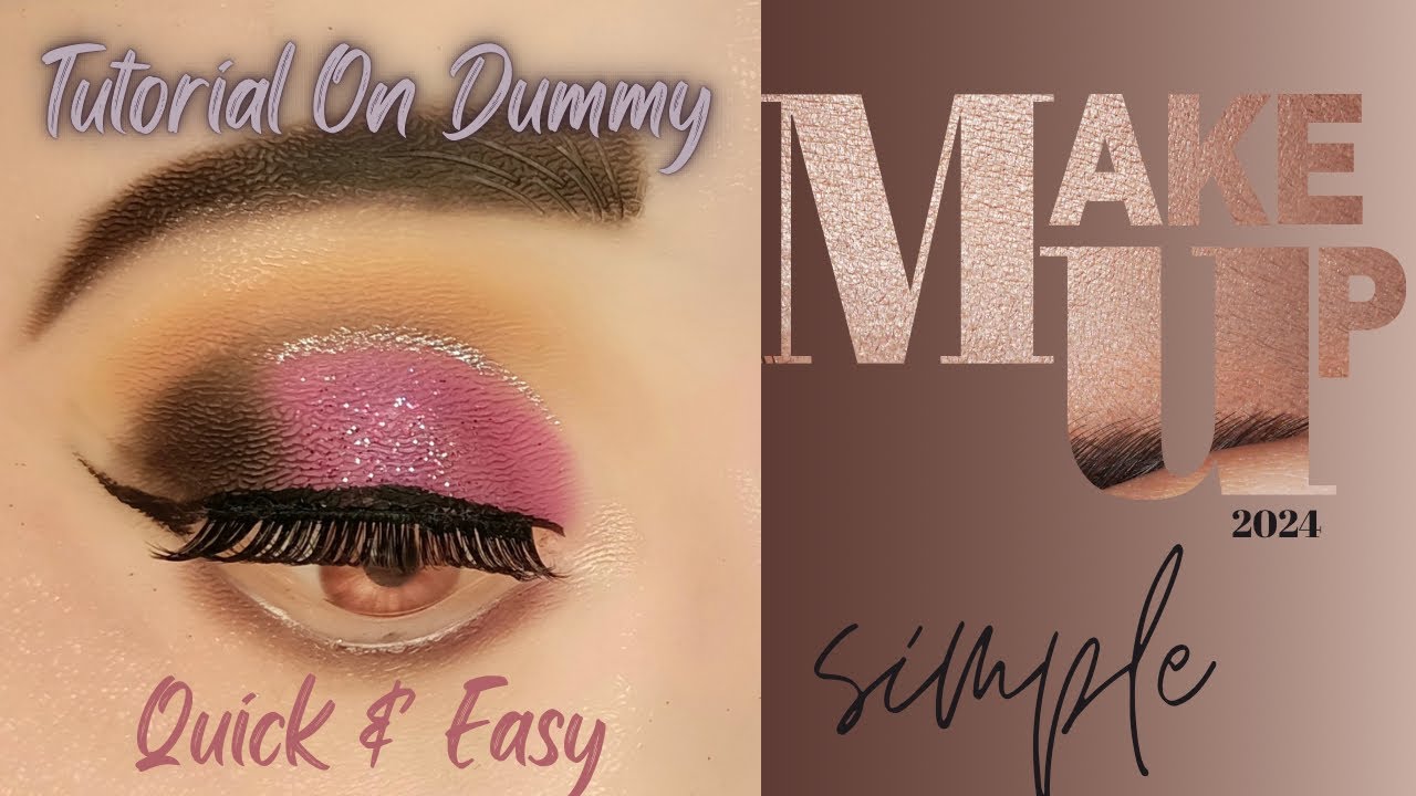 Simple and Easy Eye makeup Tutorial on Dummy | Beginners Friendly - YouTube