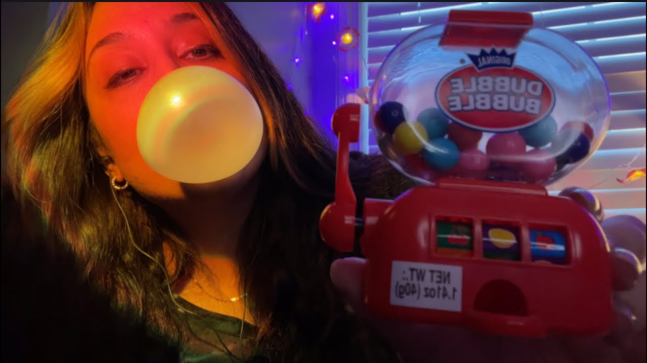 Dubble Bubble Gum Slot Machine 🎰 ASMR Intense Gum Chewing and Blowing ...