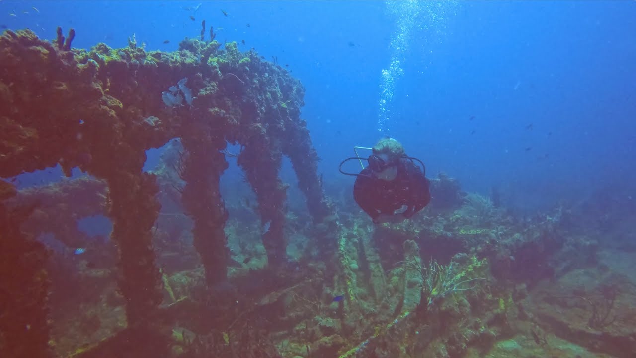 Scuba Diving the Largest Wreck in the BVIs (RMS Rhone) - YouTube