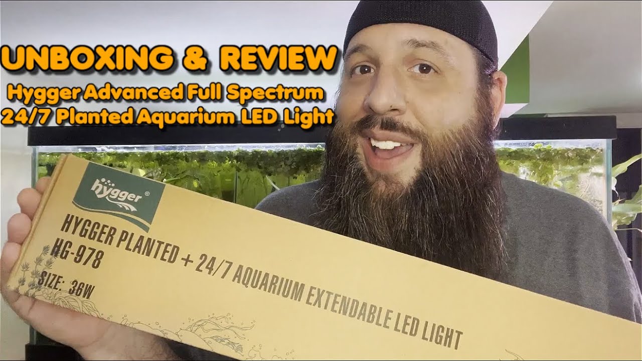 Unboxing and Review of Hygger Advanced Full Spectrum LED Aquarium Light ...
