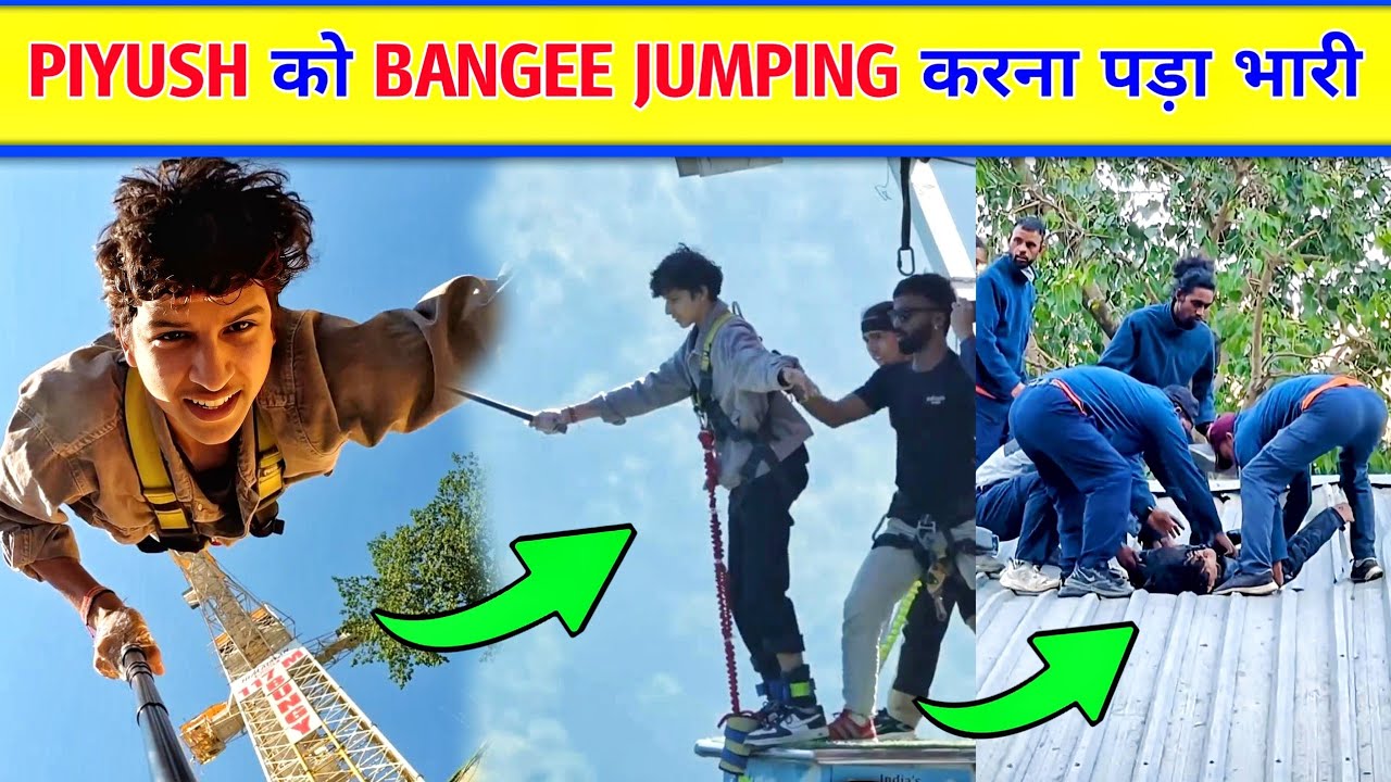 😯Fans Angry on Sourav joshi vlogs Bungee Jumping।Bungee jumping ...
