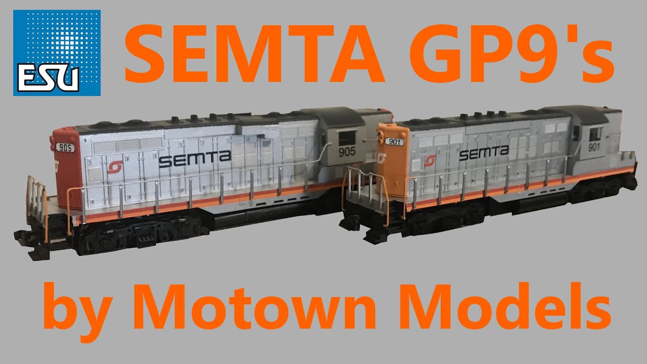 Front Range HO SEMTA GP9's with LokSound 5 - YouTube