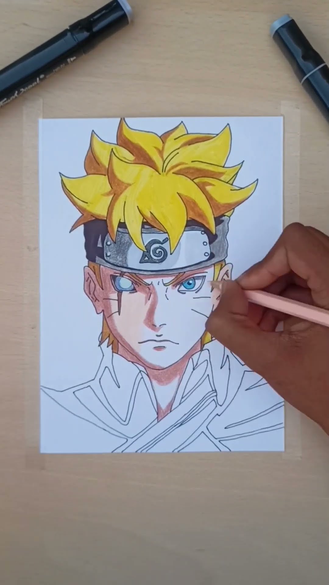 How to draw Boruto Uzumaki | Boruto Uzumaki Drawing #drawing #art # ...