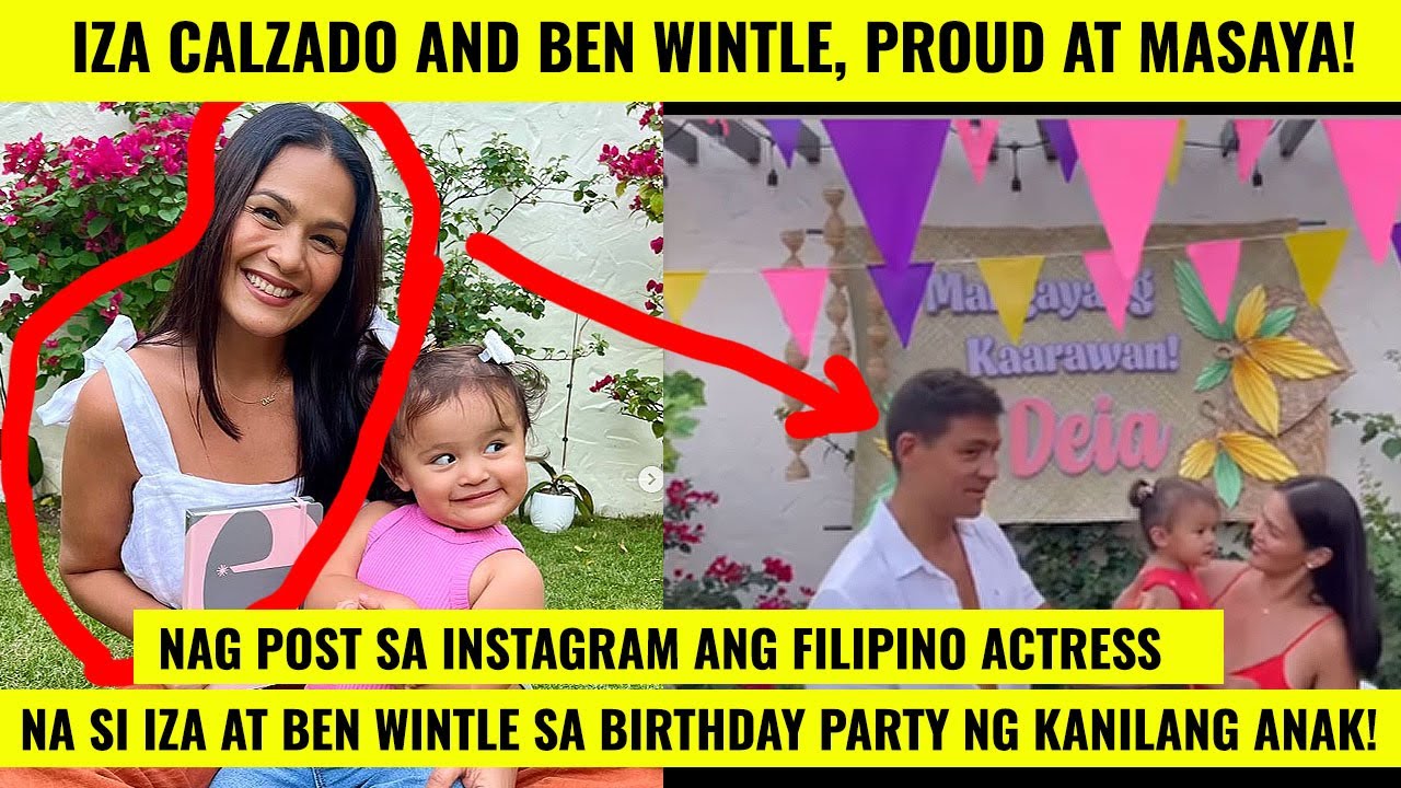 IZA CALZADO AND BEN WINTLE! PINAGDIWAG ANG KAARAWANG NG KANILANG ANAK ...