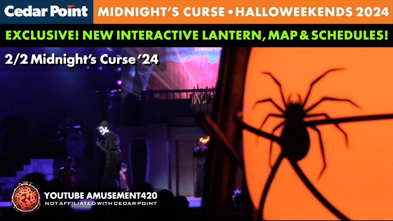 MIDNIGHT’S CURSE INTERACTIVE LANTERN Mr. Midnight! Cedar Point HalloWeekends 2024 @amusement420 ...