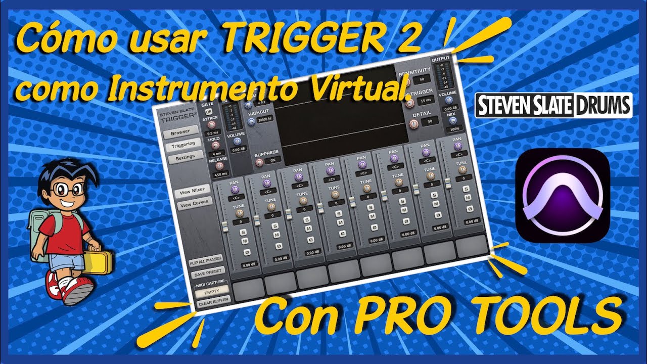 Cómo usar TRIGGER 2 como instrumento virtual en PRO TOOLS | muy fácil ...
