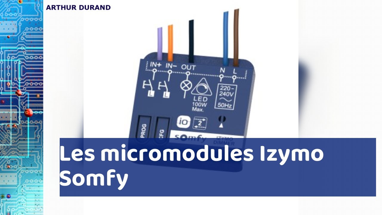 Les micromodules Izymo Somfy : la domotique à portée de tous - YouTube
