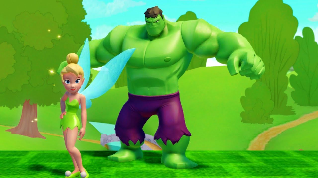 Tinkerbell vs Hulk Saves Sugar Rush from Venom A Hulk Video ...