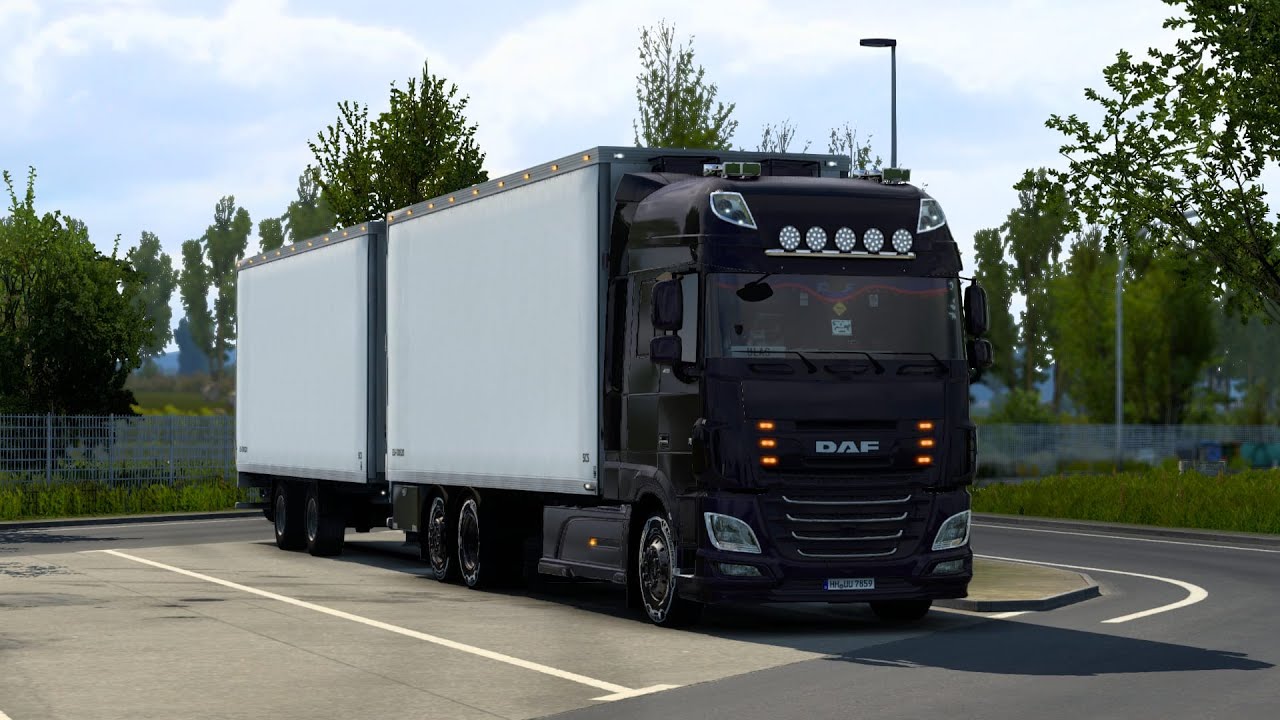 Driving a Tandem Truck in Europe | DAF XF 106- POV Driving | #ETS2 ...