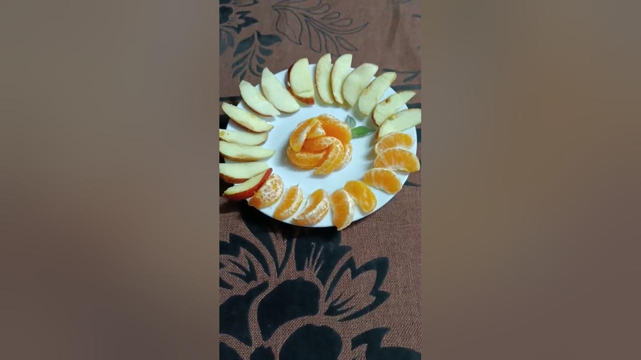 Fruit Carving Garnish - YouTube