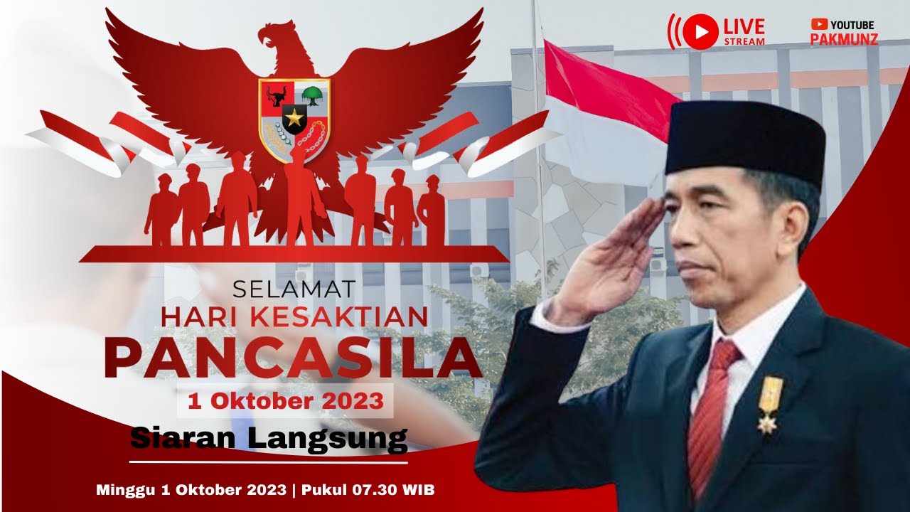 Live Upacara Peringatan Hari Kesaktian Pancasila 2023 Youtube