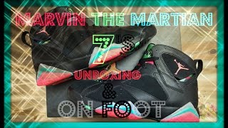 Marvin The Martian 7s On Feet