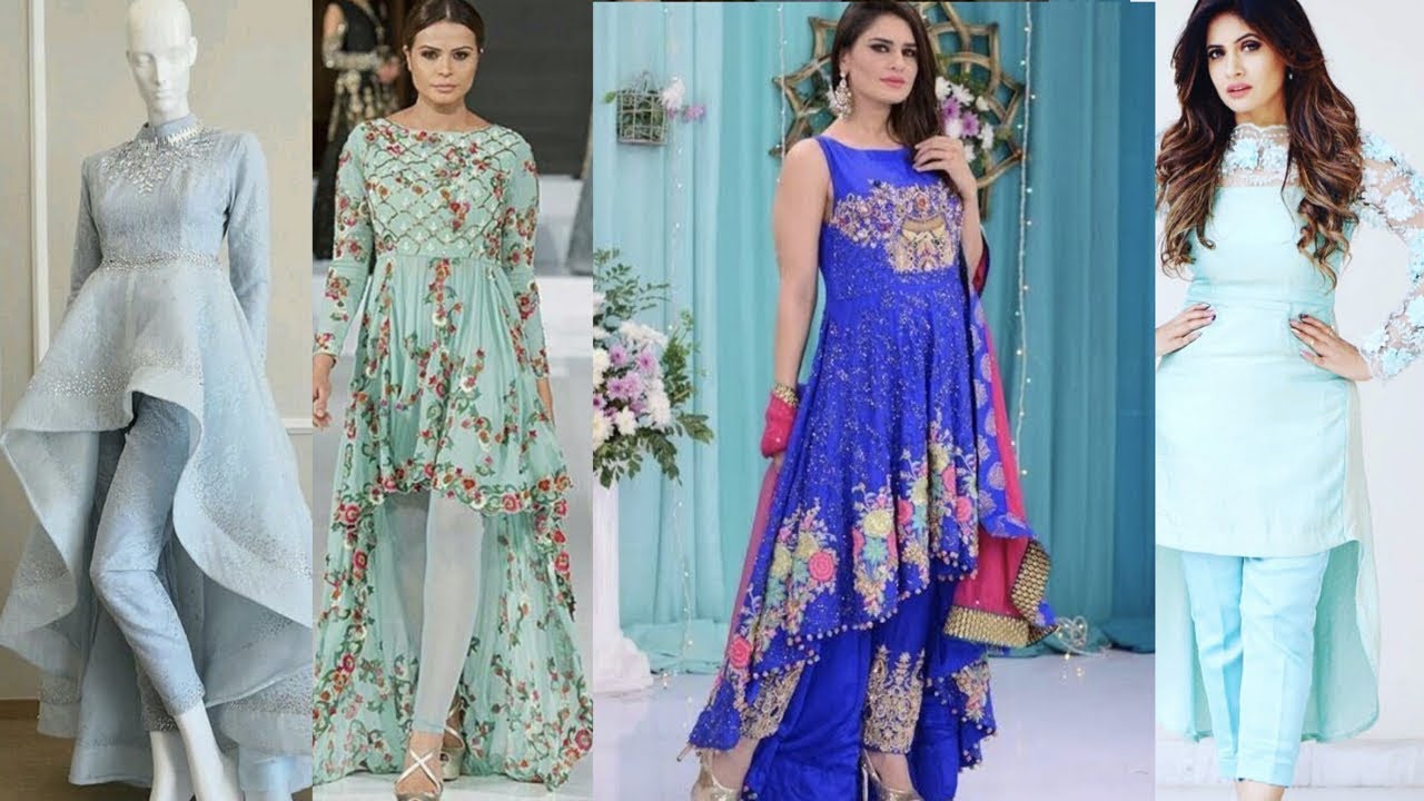 Fish cut kurti designs || fish cut dress || Front cut long kurtis ...