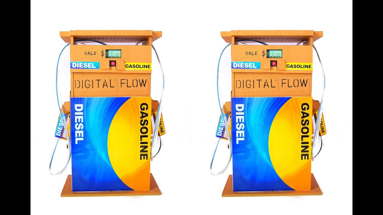 DIY Fuel Dispenser Machine | Cardboard Vending Machine | - YouTube
