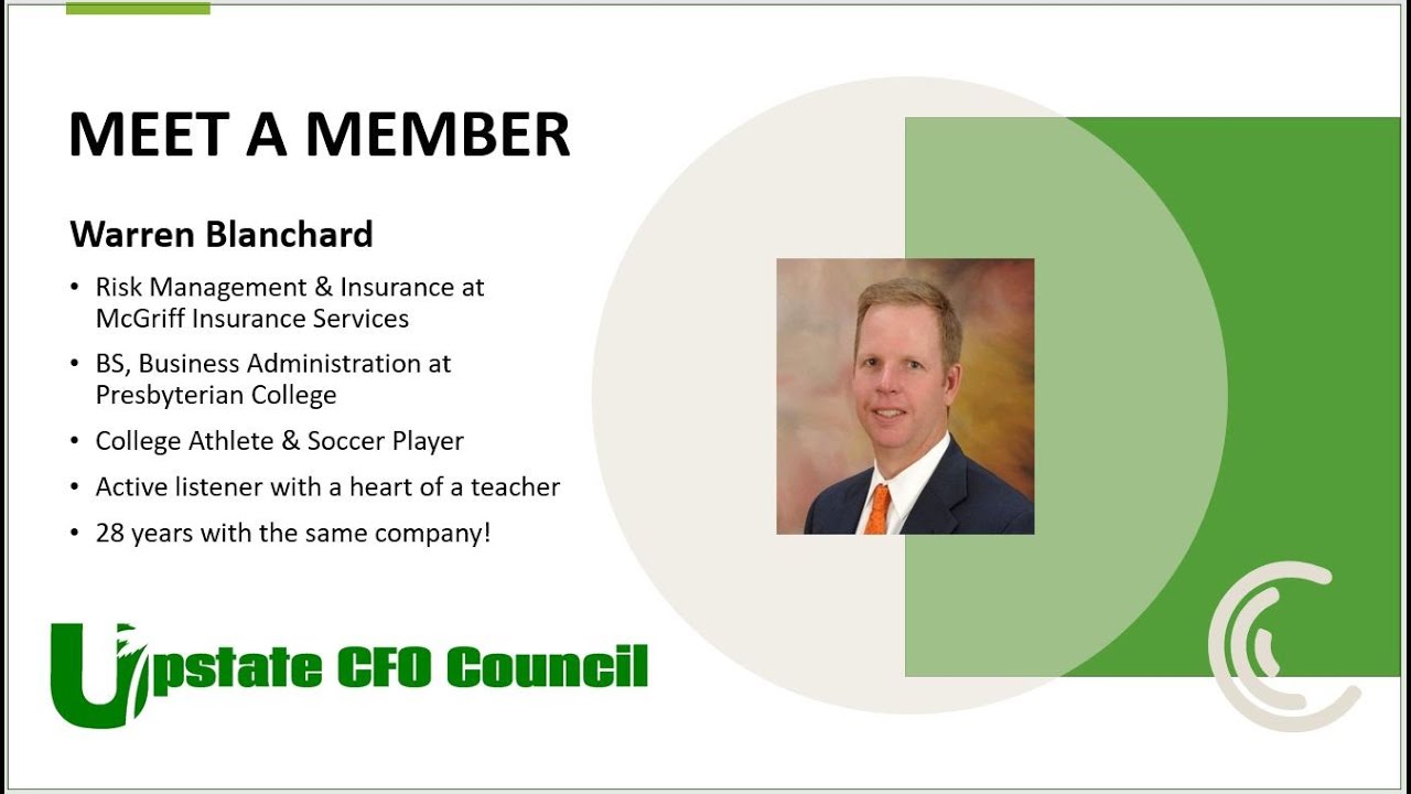 GSA Meet A Member | Warren Blanchard - YouTube