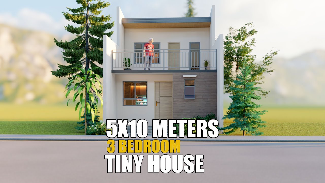 50 SQ M 3 BEDROOM SMALL HOUSE DESIGN YouTube 50 SQ M 3 BEDROOM SMALL HOUSE DESIGN YouTube
