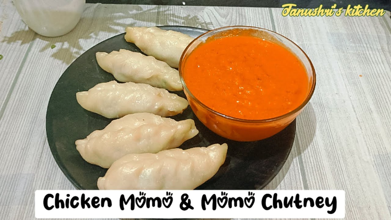 Chicken Momo & Momo Chutney Recipe / Chicken Dumplings Recipe - YouTube