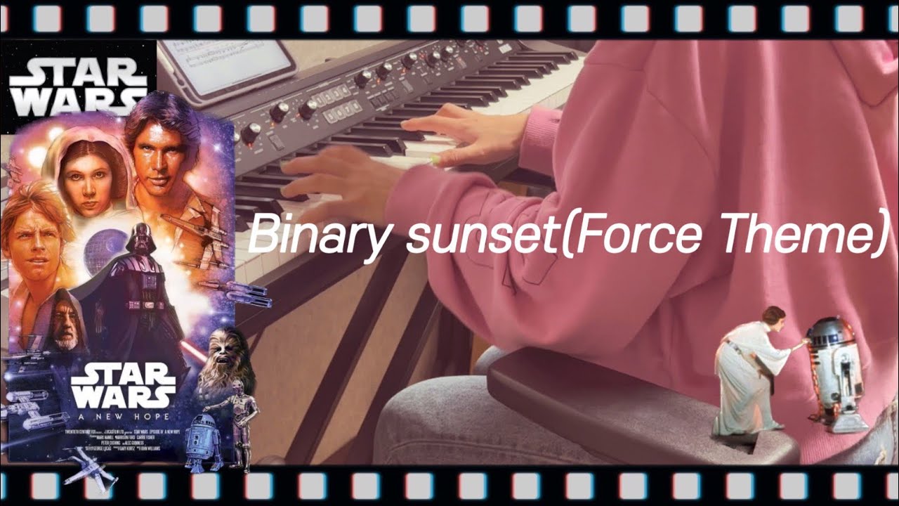Star wars(스타워즈)ost 🎥/ Binary sunset (Force theme) / jazz piano version 🎹 - YouTube