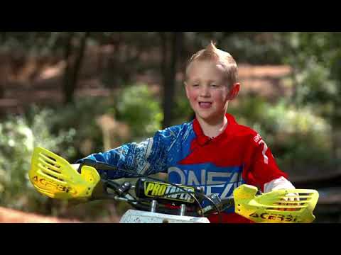 4 yr old Jaydin Smart rides 50cc Cobra jr motorcycle, Discovery channel ...