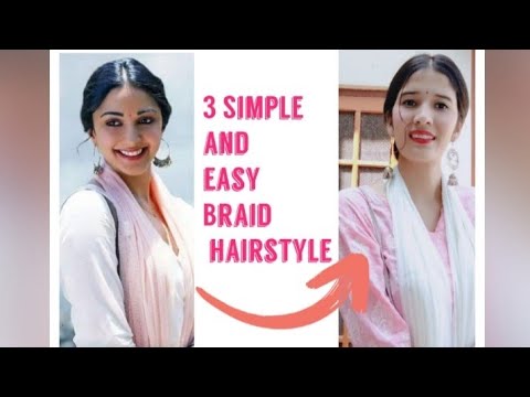 Kiara hairstyle in shersha movie ️/ 3 Simple and easy Braid hairstyle ️ ...