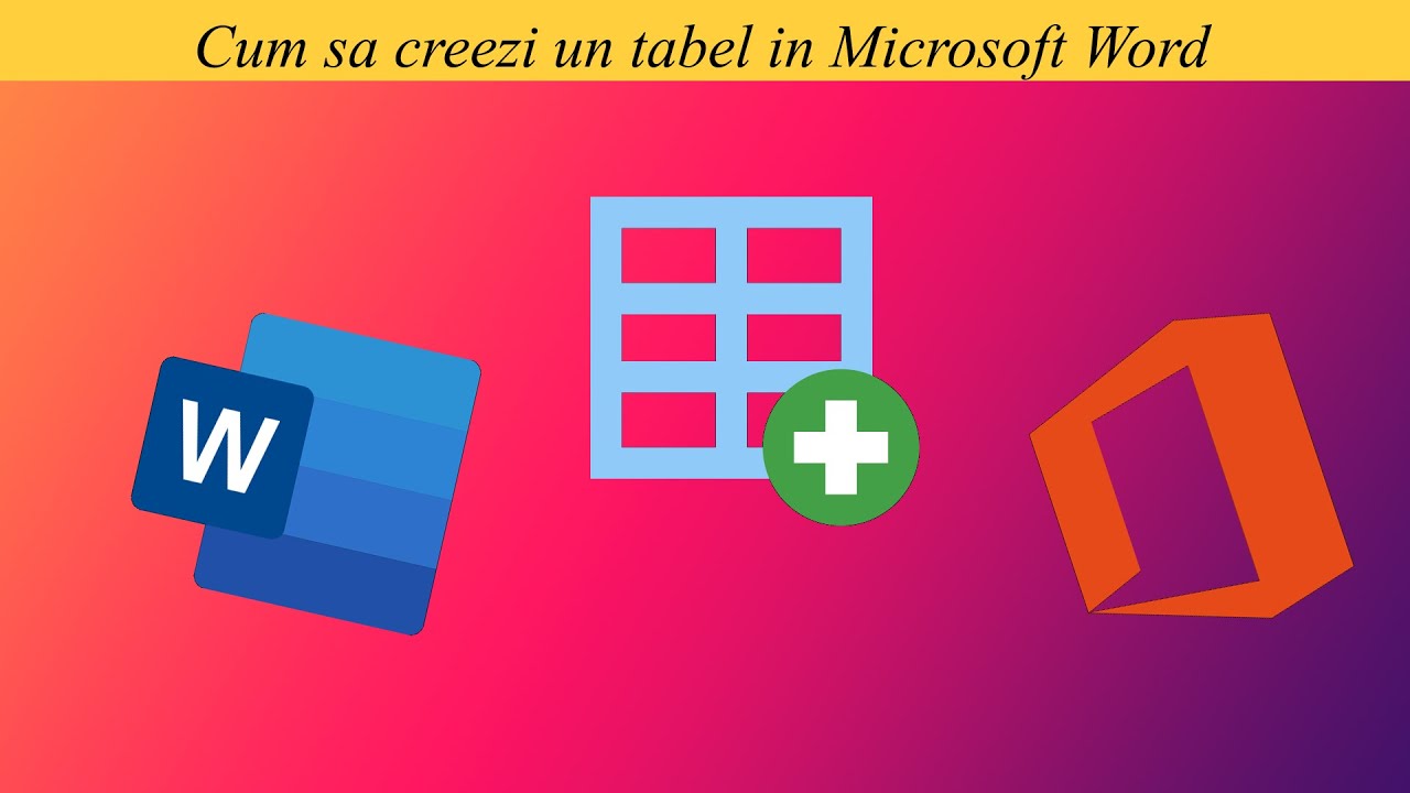 Cum sa creezi un tabel in Microsoft Word (2019) - 🟣 IT Simplu - YouTube