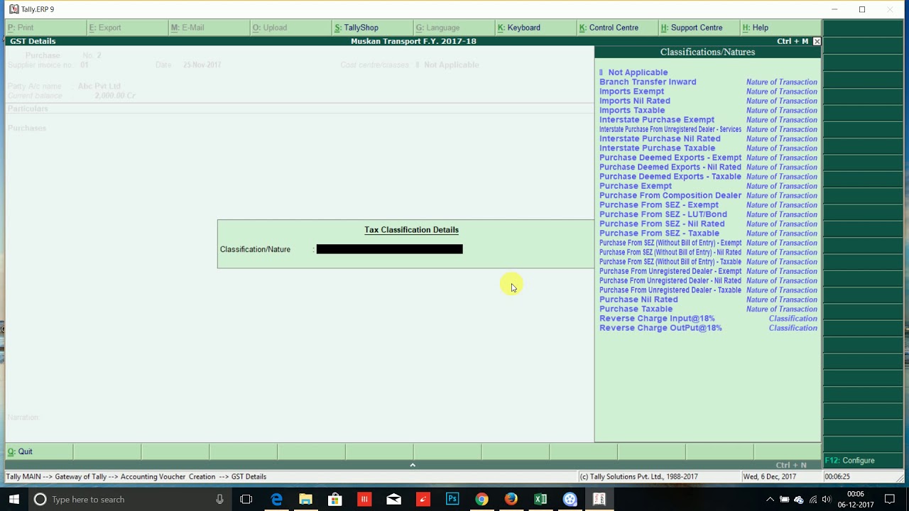 How To Create GST Classification In Tally Tally ERP9 GST Help Doozy How To Create GST Classification In Tally Tally ERP9 GST Help Doozy
