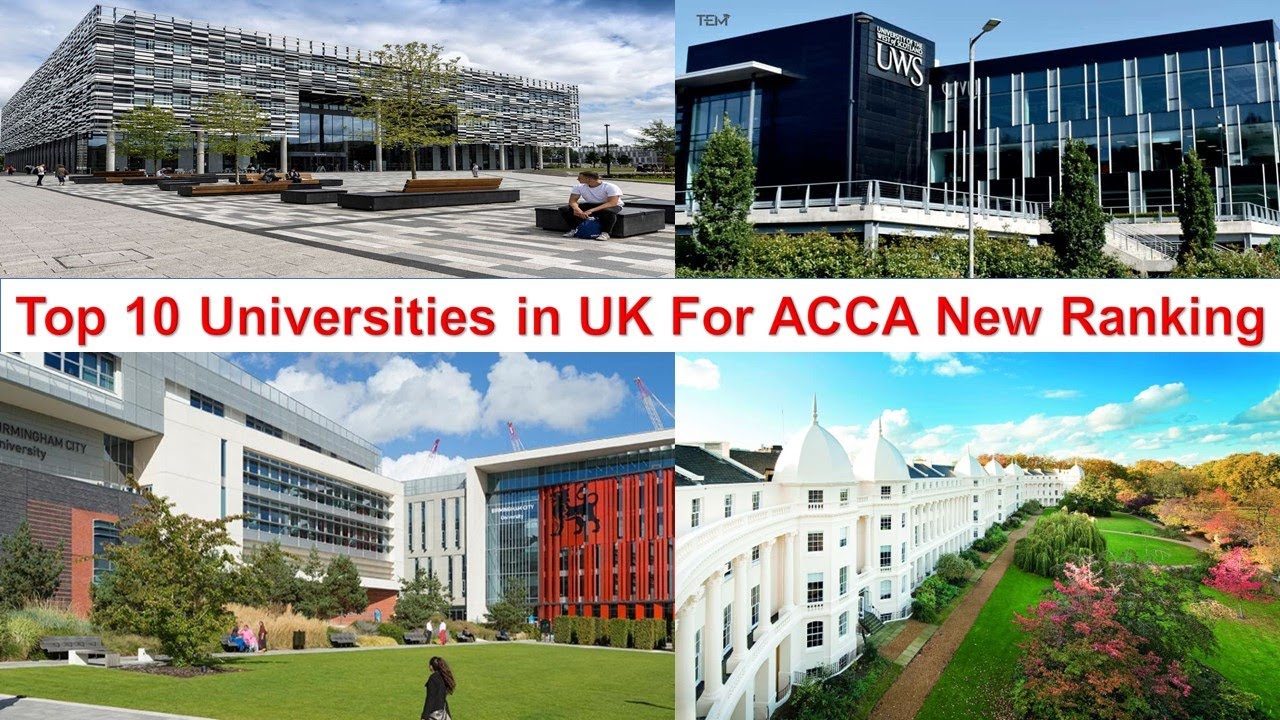 Top 10 UNIVERSITIES IN UK FOR ACCA New Ranking - YouTube