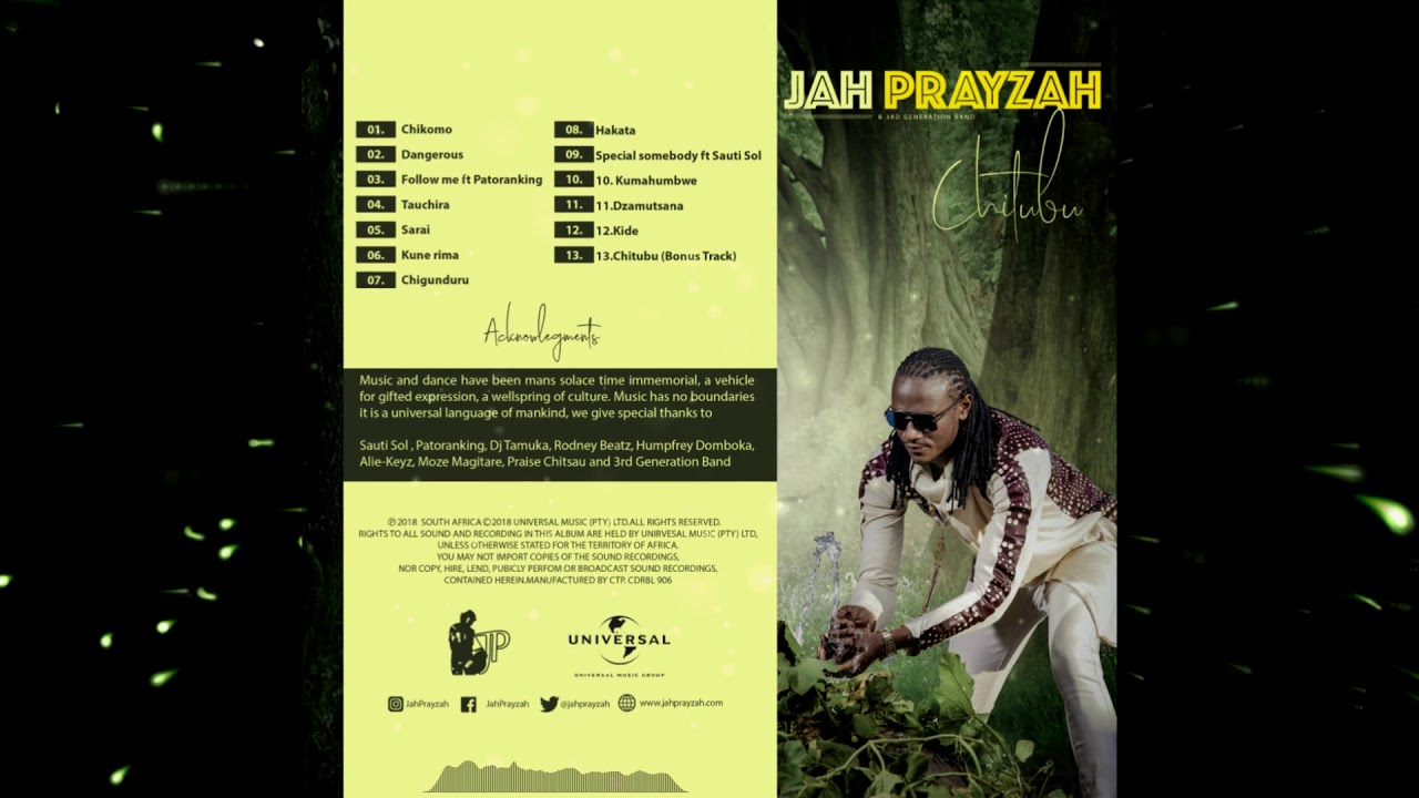 Jah Prayzah - Chikomo - YouTube