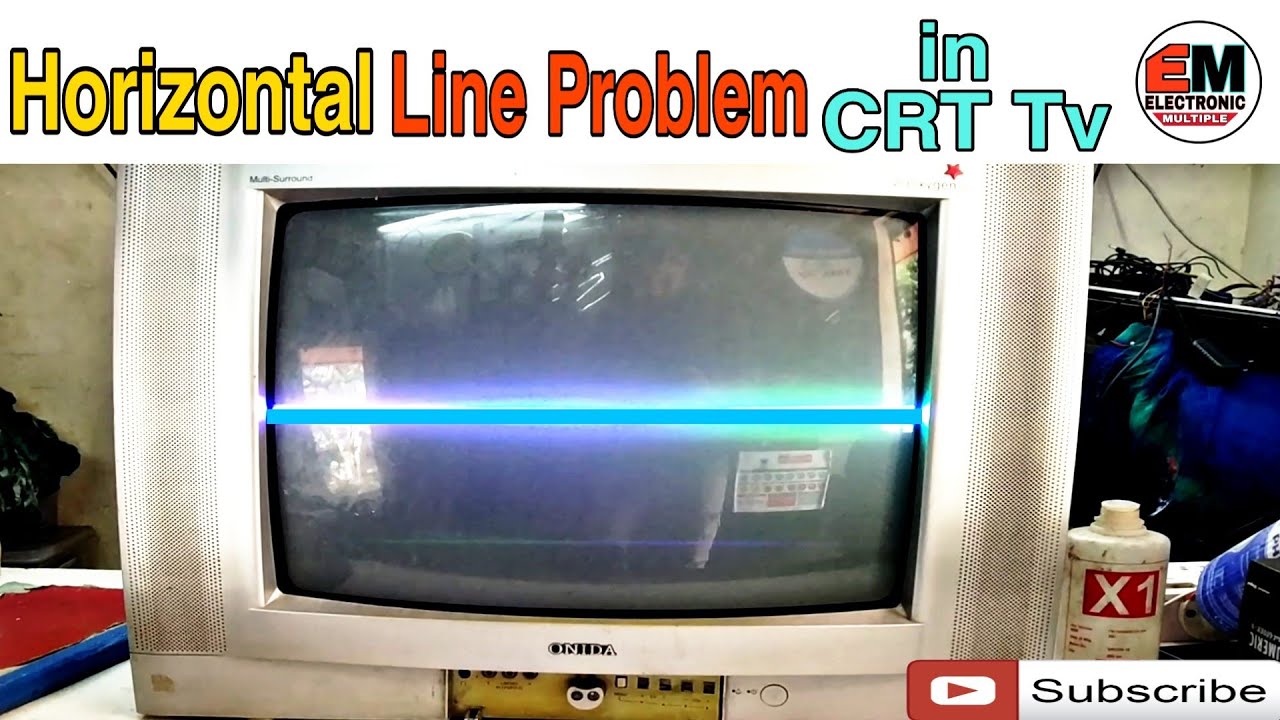 H Line Problem In Crt Tv How To Repair Horizontal Line Problem H Line Problem In Crt Tv How To Repair Horizontal Line Problem