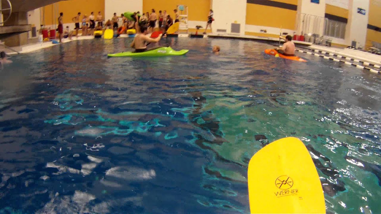 Kayak Rolling In the Purdue Pool - YouTube