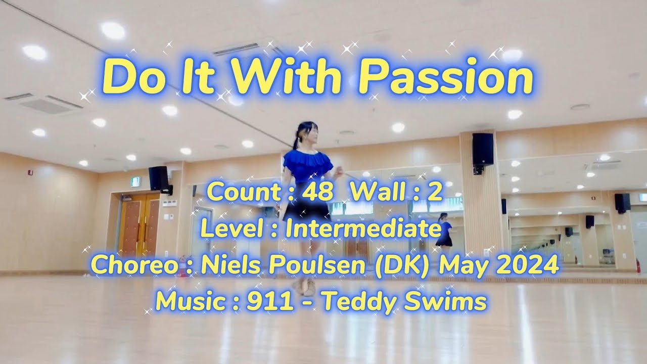 Do It With Passion Line Dance/Intermediate/중급라인댄스 - YouTube