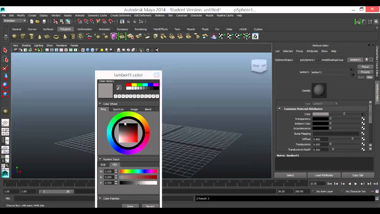 Basic Key Frame Animation Maya 2014 - YouTube