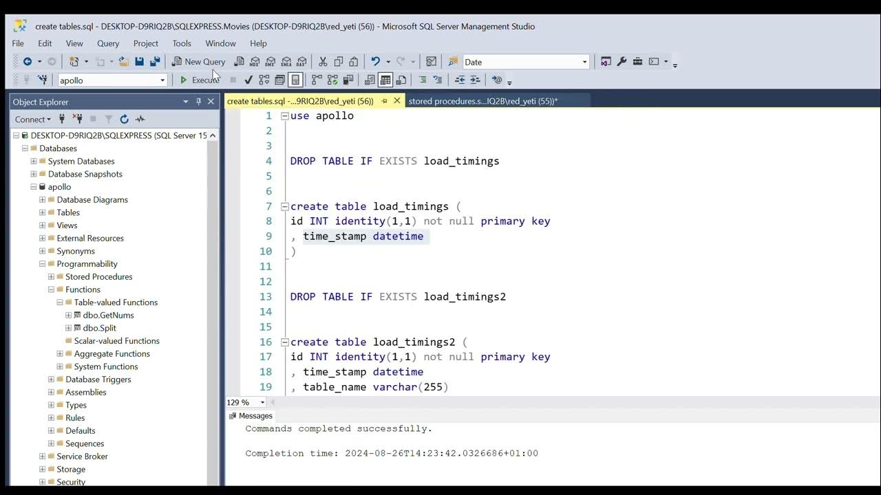 Create your first procedure in T SQL SSMS - YouTube