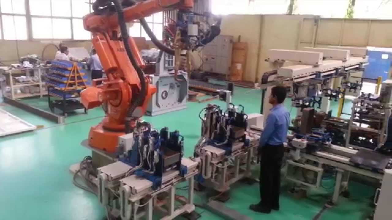 Automated furniture spot welding by ARM WELDERS - YouTube