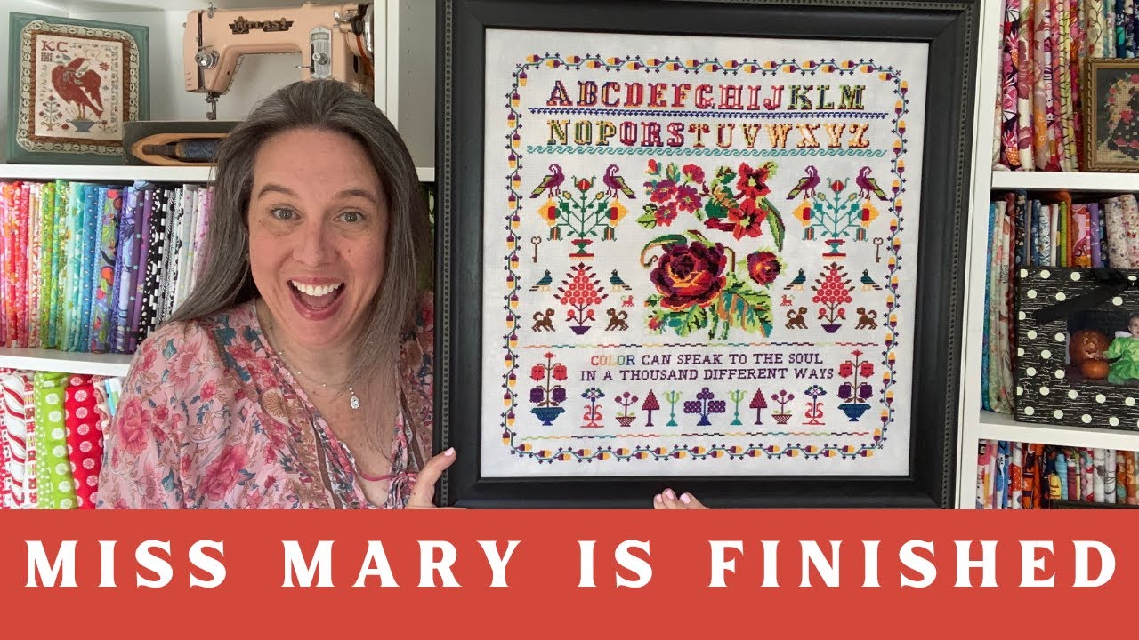 Details on my Miss Mary Sampler - Chart Changes, Custom Quote and DIY ...