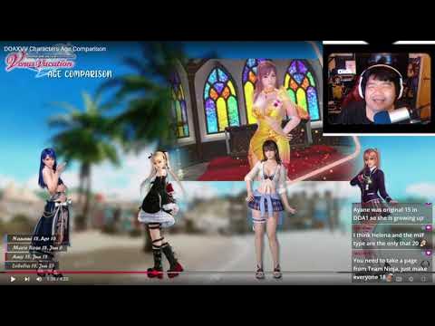 Dead or Alive Character Age comparison - YouTube