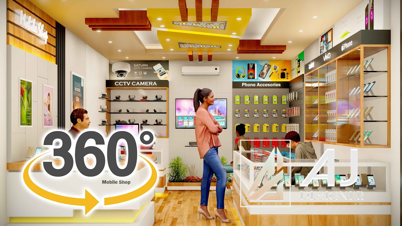 Mobile shop interior 360 | #360 #360video #nagercoil #interiordesign ...