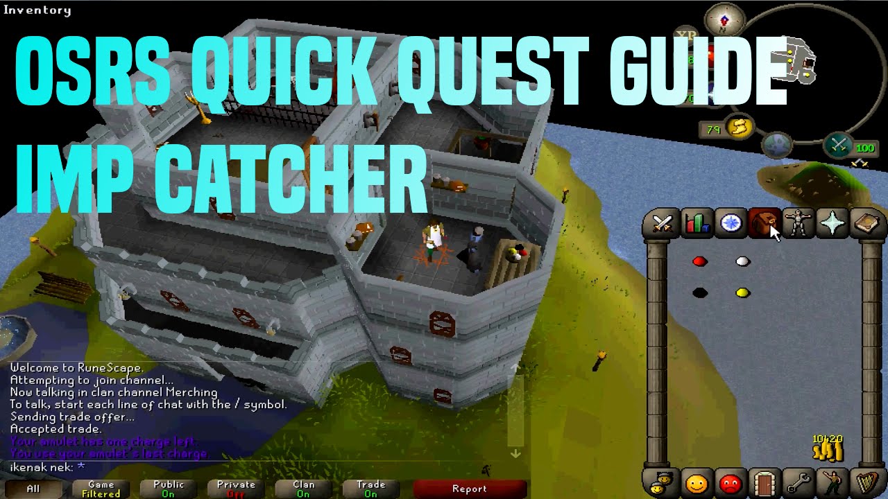 Osrs Quick Quest Guides Imp Catcher 0:16 - YouTube