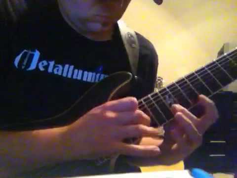 Ryan Glisan of allegaeon playing tapping arpeggio solo - YouTube