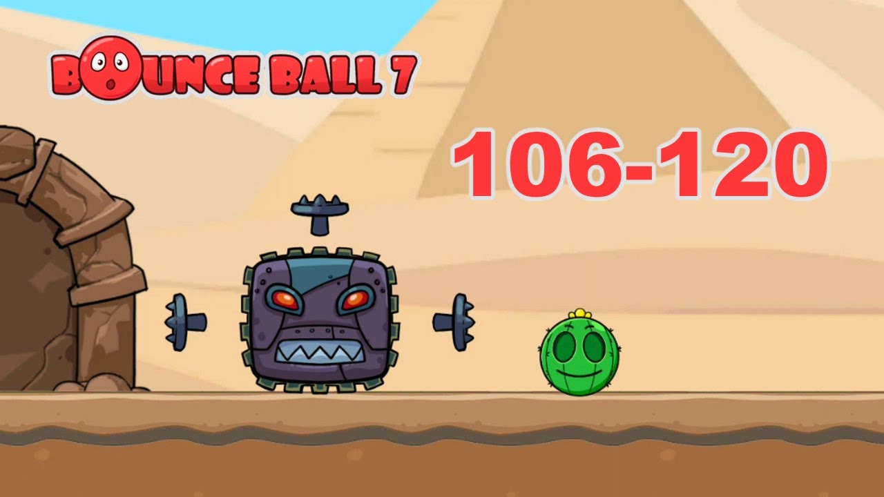 Bounce Ball 7: Red Bounce Ball Adventure Levels 106-120 walkthrough ...