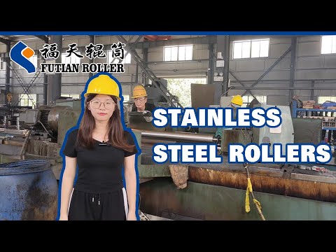Stainless Steel Rollers for Converting Machinery - YouTube