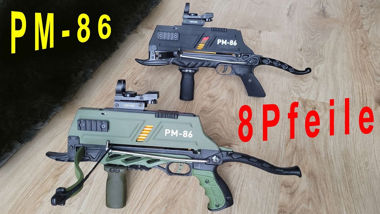 PM-86 Alligator Magazin laden mit 8 Pfeilen - YouTube