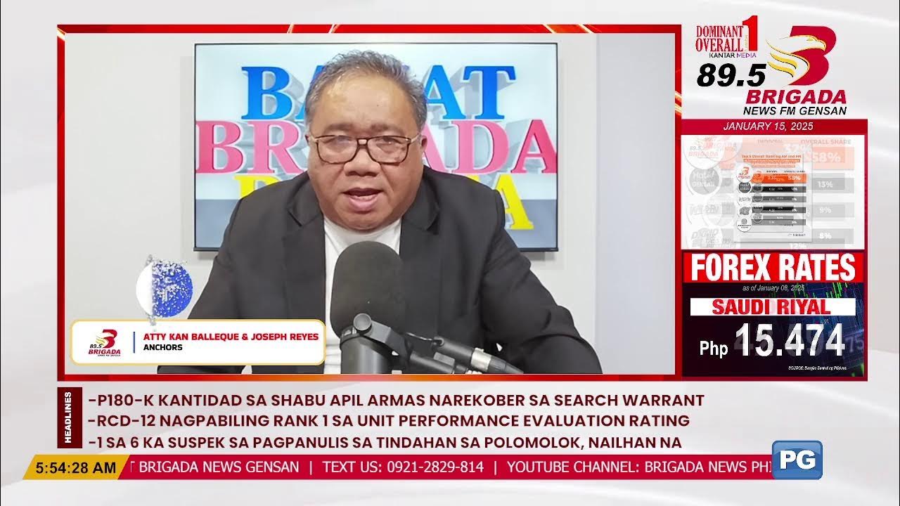 BANAT BRIGADA BALITA | JANUARY 15, 2025 | KAUBAN SI ATTY KAN BALLEQUE UG JOSEPH REYES - YouTube