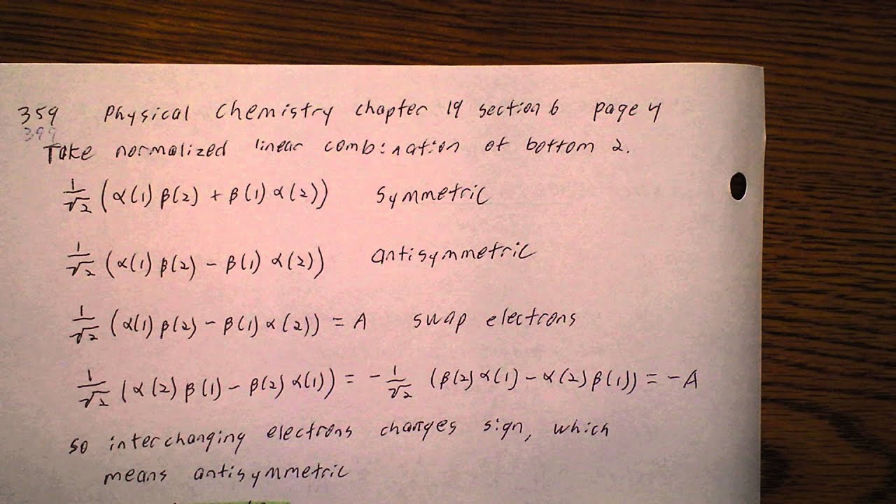 Physical Chemistry, chapter 19, section 6 - YouTube